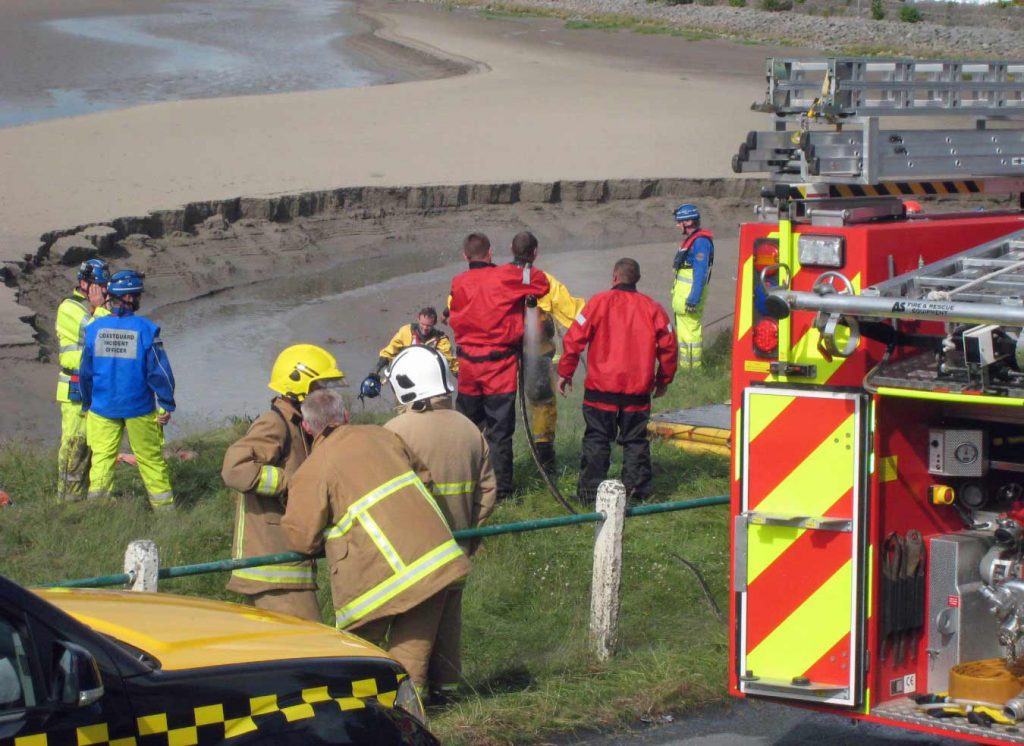Dramatic Rescue at Sandside, Sunday 16th June, 2013 - Landscape Trust