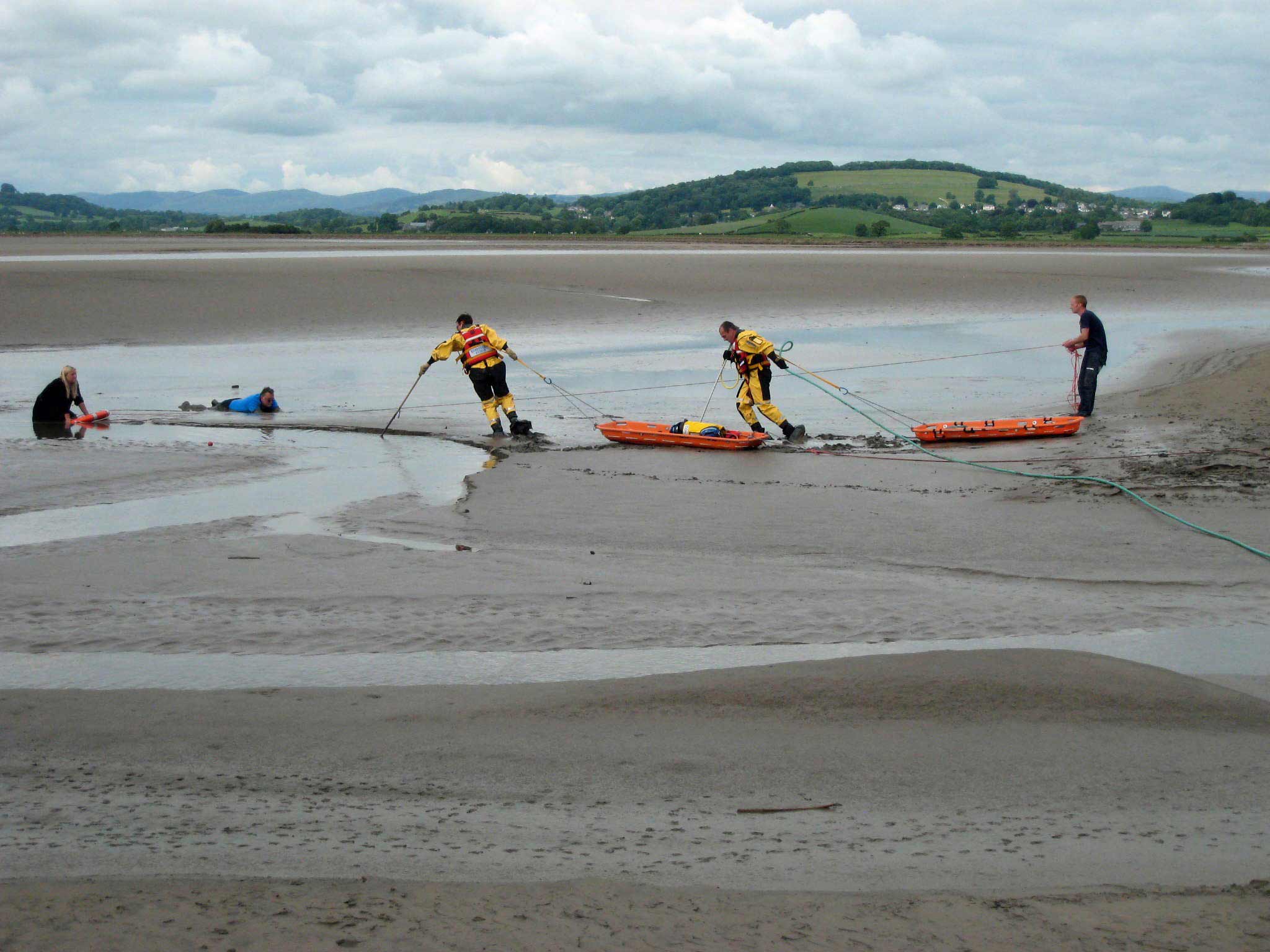 Dramatic Rescue at Sandside, Sunday 16th June, 2013 - Landscape Trust